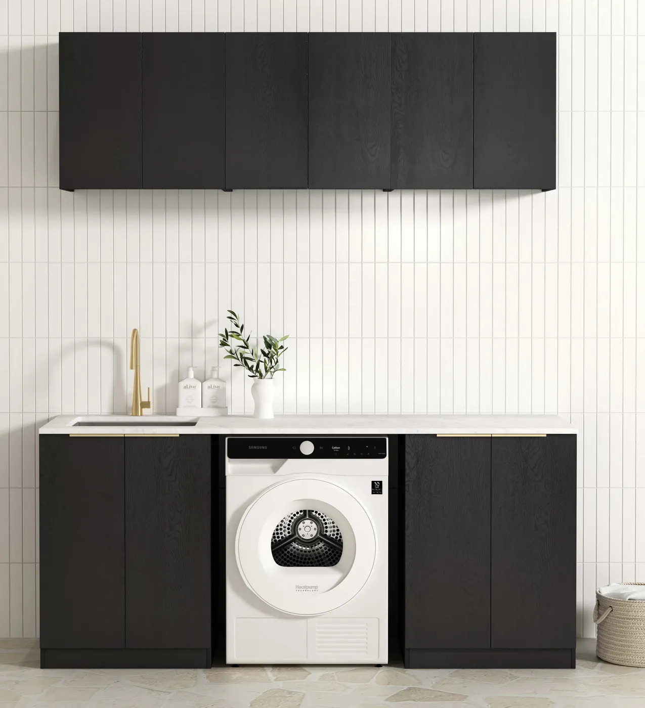 Otti Byron/Bondi 1960A Laundry Kit 1960x600x2100 Natural Oak