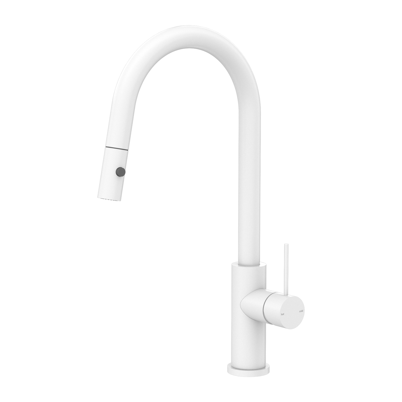 Mecca Pull Out Sink Mixer With Vegie Spray Function Matte White NR221908MW Mecca Pull Out Sink Mixer With Vegie Spray Function Matte White NR221908MW